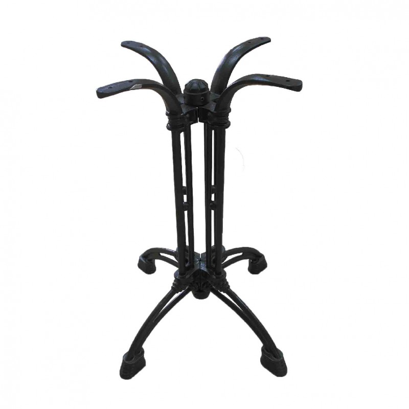 Coffee Table Leg KM112 Cross Shape Base 580 x H720 Yane Black Iron